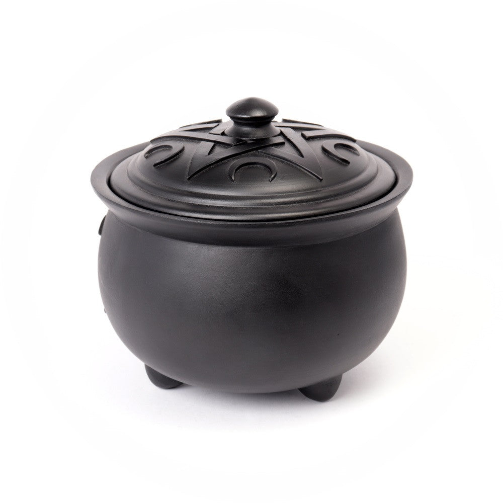 Triple Moon Cauldron Pot– Goth Mall