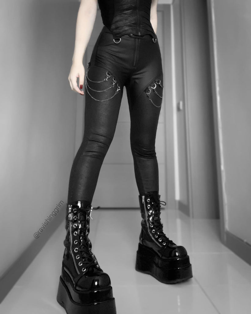 The Skinny Chain Leggings– Goth Mall
